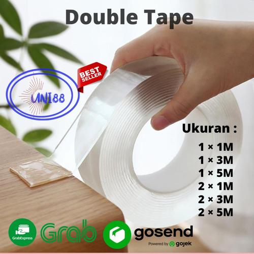 Jual Double Tape Bening Super Kuat Doble Tip Nano Tep Transparan ...