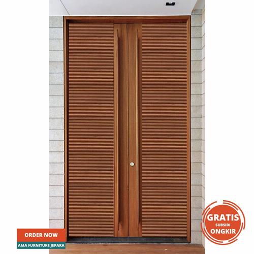 Jual Daun Pintu Utama rumah Minimalis Jati, Pintu Kamar, Pintu Rumah ...