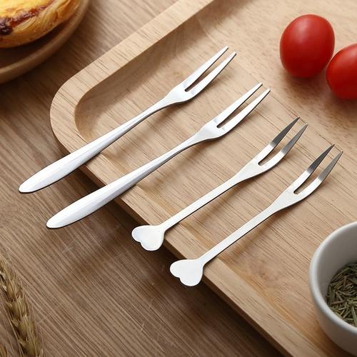 Jual Garpu Buah Stainless Garpu kue Kecil garpu buah mini tusukan buah ...