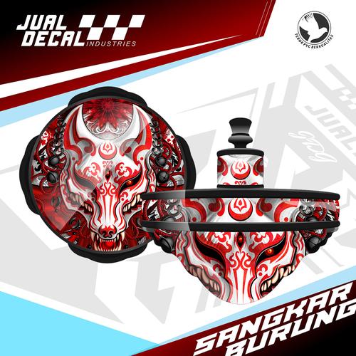 Jual Stiker Tebok Lovebird Decal KITSUNE MASK Sangkar Burung New ...