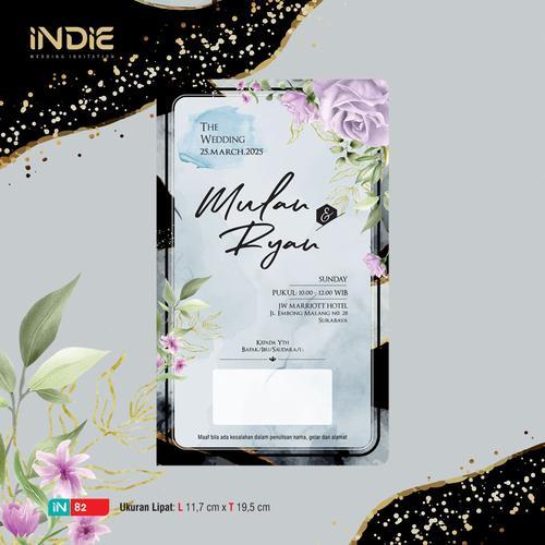 Jual Blangko Undangan Kosong Pernikahan Java Card Indie 82 TF (Tanpa ...