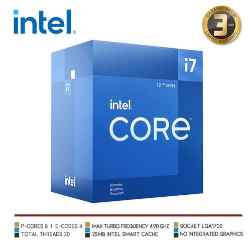 Jual INTEL CORE I7 12700F BOX CPU 4.9GHz 12 (8P+4E) Cores LGA 1700 Gen 12th - Jakarta Utara - tf ...