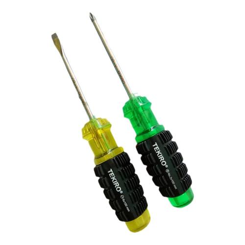 Promo Tools set Obeng Minus atau Plus TEKIRO 4" Gagang karet Panjang ...