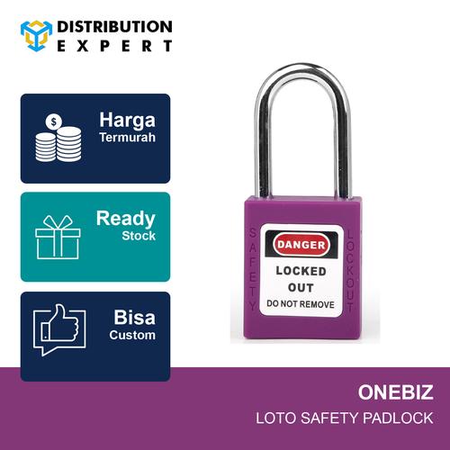 Jual LOTOTO (Lockout Tagout Tryout) Padlock Purple Gembok Ungu Safety ...