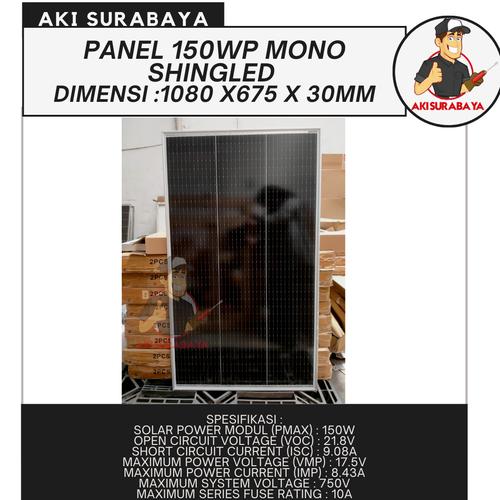 Jual Panel Surya Solar Cell 150Wp Mono New Model Shingled Surabaya ...