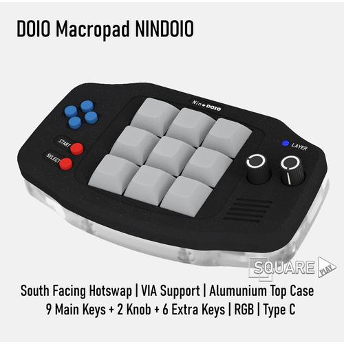 Jual MACROPAD DOIO NINDOIO 9 Keys 2 Knob 6 MiniKeys Alumunium VIA ...