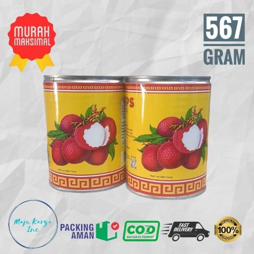 Jual Lychee in Syrup IKPS / Buah Leci Kaleng 567 Gram Dus isi 24 Pcs ...