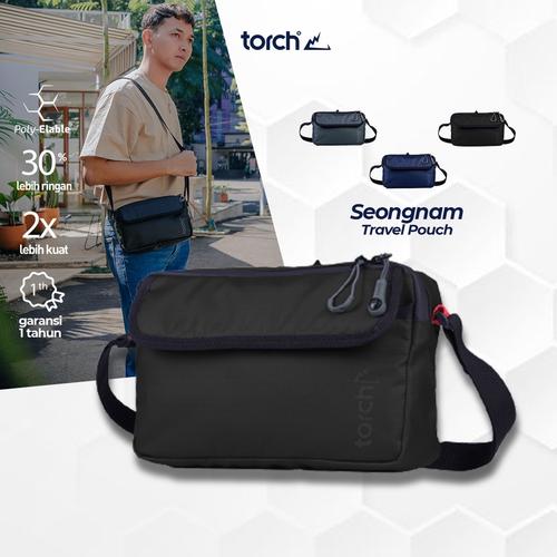 Promo Torch Tas Selempang Bahu Pria Wanita - Sling Bag Travel Pouch Seongnam - Hitam - Kota ...