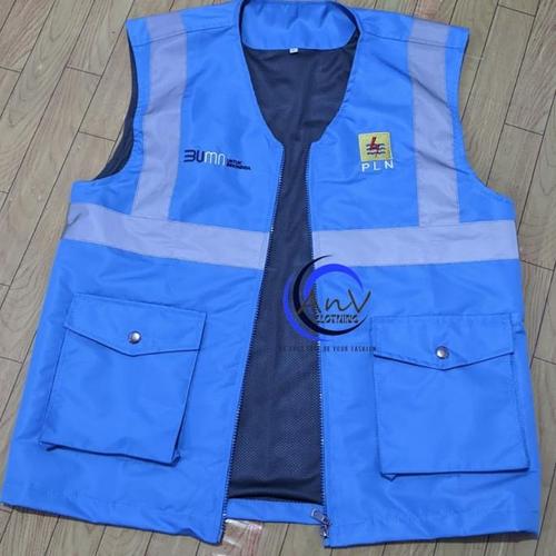 Jual DISKON ROMPI PLN FULL BORDIR LISTRIK PINTAR VEST BUMN BORDIR ...