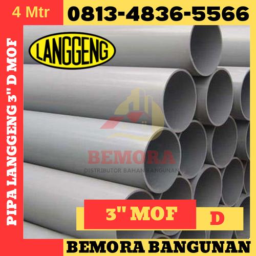 Jual Pipa Pvc Warna abu Merek Langgeng 3 inch Tipe D Mof (Harga Grosir ...