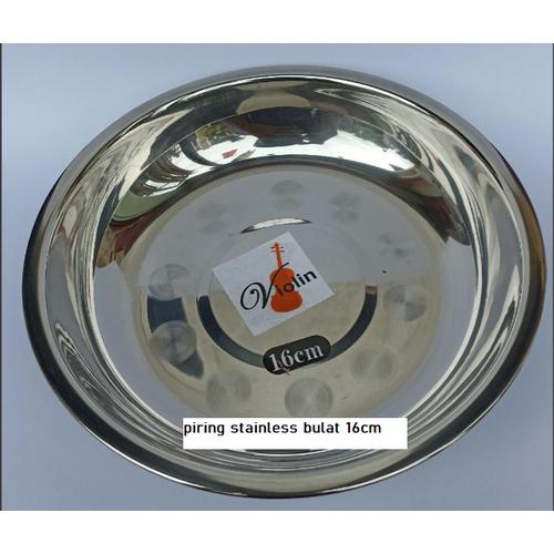 Jual Piring makan stainless steel bulat size 16cm untuk kucing & anjing ...