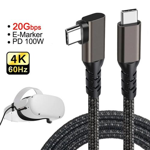 Jual Kabel VR 4K PD 100W 20Gpbs USB 3.2 Gen 2 Type-C Data Cable VR 5 ...
