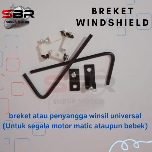 Jual Breket Windshield Hitam Universal Bracket Winshield Beat Bracket ...