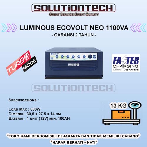Jual Inverter Luminous Ecovolt Neo 1100VA Pure Sine Wave - Jakarta Barat - SolutionTech | Tokopedia