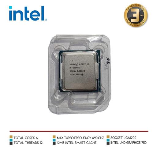 Jual Intel Core i5 11600K TRAY CPU 6-Core 12-Thread 3.9GHz LGA 1200 Gen ...