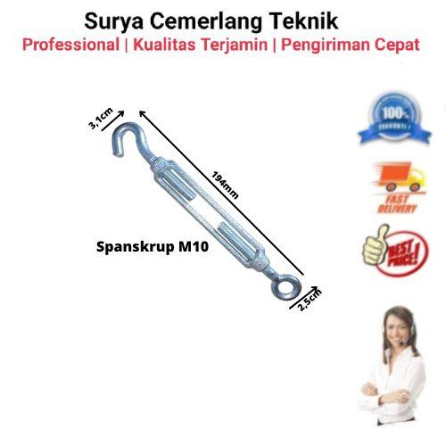 Jual Spanskrup M10 turnbuckle jarum keras M10 alat pertukangan - Kab ...