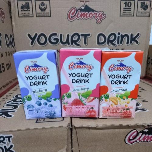 Jual susu cimory UHT yoghurt drink 125 ml dus ( yogurt drink 125ml ...