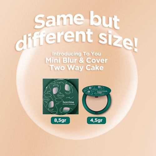 Jual LUXCRIME Blur & Cover Two Way Cake - Bedak Padat Luxcrime - mini ...