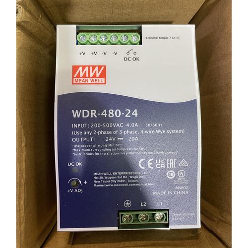 Jual MEAN WELL WDR-480-24 POWER SUPPLY 20A 24V - Jakarta Pusat - RASYA SAHABAT LISTRIK | Tokopedia