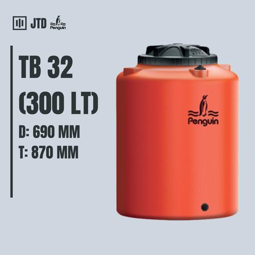 Jual Toren / Tandon / Tangki Air Penguin Kapasitas 300 Liter - TB 32 - Orange - Kota Depok ...
