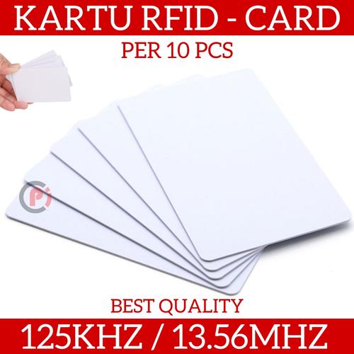 Jual Isi 10 Pcs Kartu RFID ID Card Tag EM4100 125 Khz / 13.5 Mhz S50 ...