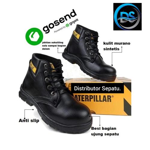 Promo Sepatu Safety Sepatu Safety Boots Pria Ujung Besi - Bots ...