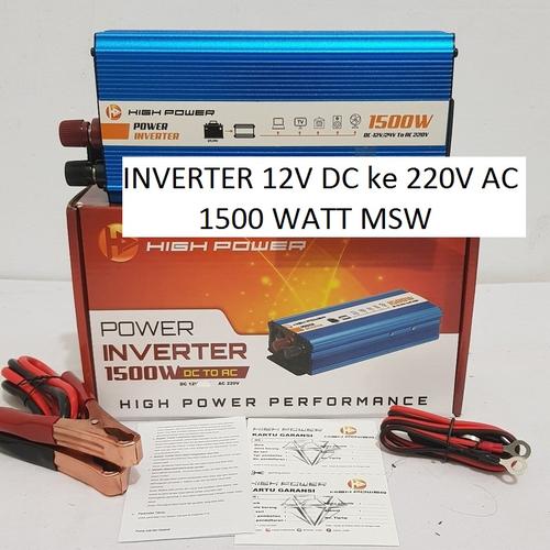 Jual Inverter MSW 1500W 1500 Watt 12V DC ke 220V AC HIGH POWER - Kota ...