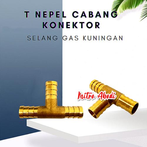 Jual Nepel Tee Cabang 3 T Konektor Kuningan Sambungan Regulator Selang ...