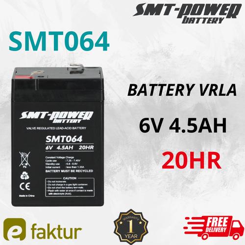 Jual BATTERY KERING SMT POWER 6V 4,5AH - AKI KERING VRLA SMT064 ...