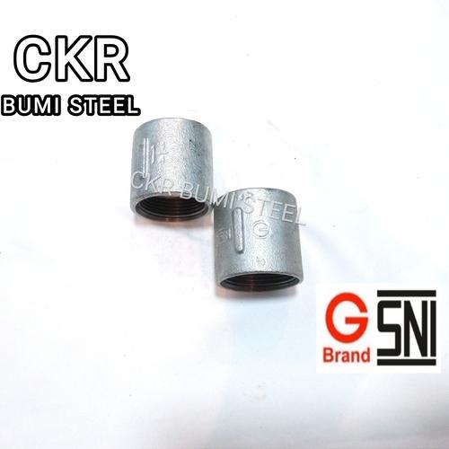 Jual SOCKET GALVANIS 1 1/4" INCH BESI / SOCK DRAT DALAM 1 1/4" GALVANIS ...