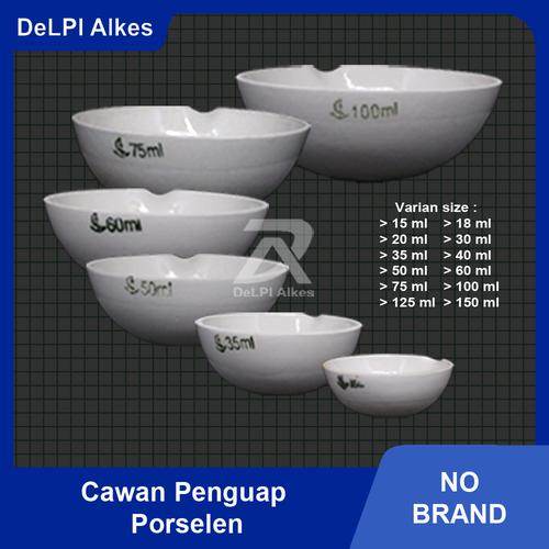 Jual Cawan Penguap Porselen 15 18 20 30 35 40 50 60 75 100 125 150 ml ...