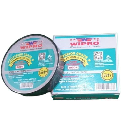 Jual isolasi listrik wipro 17 mm X 20 yard isolasi listrik anti tahan ...