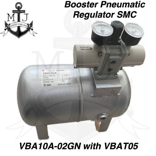 Jual BOOSTER PNEUMATIC REGULATOR SMC VBA10A-02GN WITH AIR TANK VBAT05 - Jakarta Barat - mandiri ...