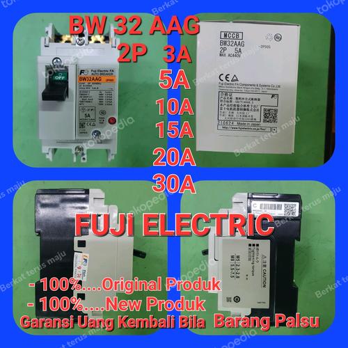 Jual Mccb fuji electric BW32AAG ...2p (pilihan amper 3a/5a/10a/15a/20a/30a) - 30A - Jakarta ...