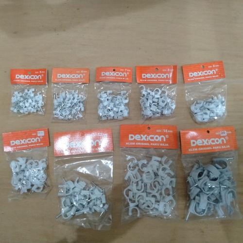 Jual Dexicon Klem Kabel Paku Klem 6/7/8/9/12/14 Paku Beton Kabel Klem ...