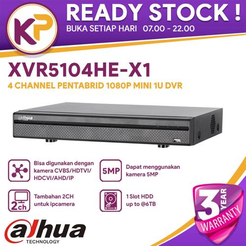 Jual DAHUA XVR5104HE-X1 4CH PENTA-BRID MINI 1U DVR/XVR BERGARANSI RESMI ...