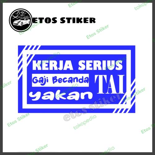 Jual cutting sticker stiker mobil stiker tulisan kata-kata - Putih ...