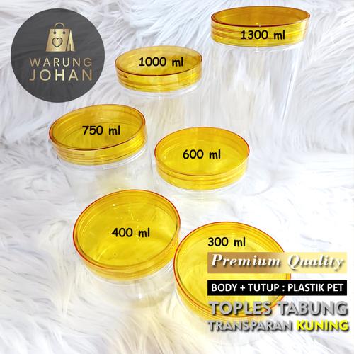 Jual TOPLES TABUNG / TOPLES TABUNG TRANSPARAN KUNING (MIN 8PC BOLEH ...