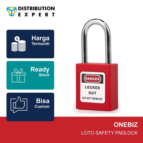 Jual LOTOTO (Lockout Tagout Tryout) Padlock Red Gembok Safety Merah ...