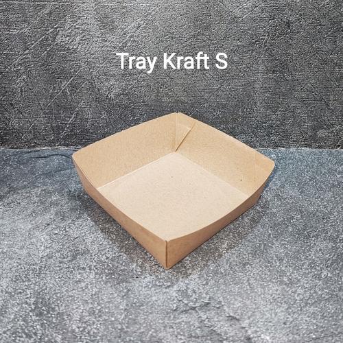 Jual Food Tray Kraft Small isi 50 pcs / Paper Tray S Coklat - Jakarta ...