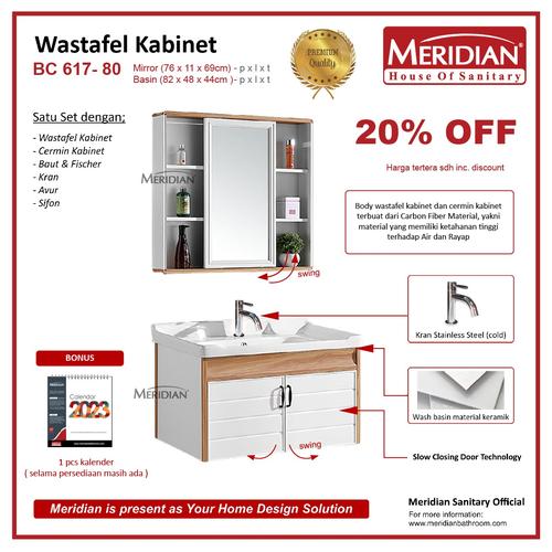 Jual Wastafel Kabinet MERIDIAN BC 617 - 80 - Jakarta Barat - Meridian ...