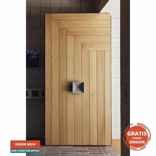 Jual Daun Pintu rumah Minimalis modern Jati, Pintu Kamar, Pintu Rumah ...
