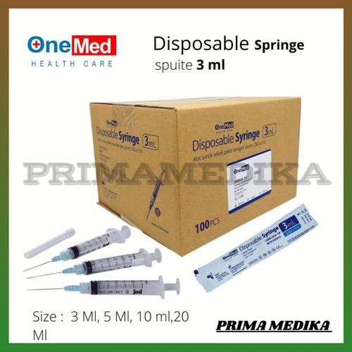 Jual Suntikan Spuit 1cc Spuit 3cc Spuit 5cc Syringe Onemed - 3CC - Kab ...