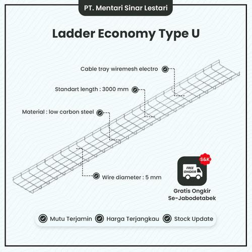 Jual Cable Management Pelindung Kabel Listrik Tray Wiremesh Electro 100 ...