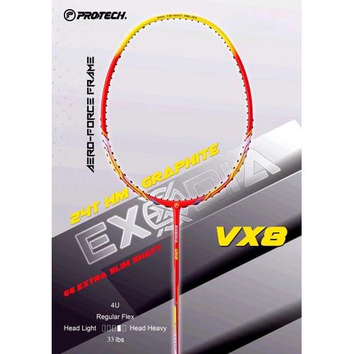 Promo RAKET BADMINTON PROTECH EXODIA VX8 | 4UG2 | MAX 33 LBS FREE ...