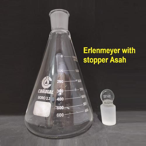 Jual ERLENMEYER TUTUP ASAH 250 ML 250ML ERLENMEYER GLASS STOPPER ERLENMEYER JOINT - Jakarta ...