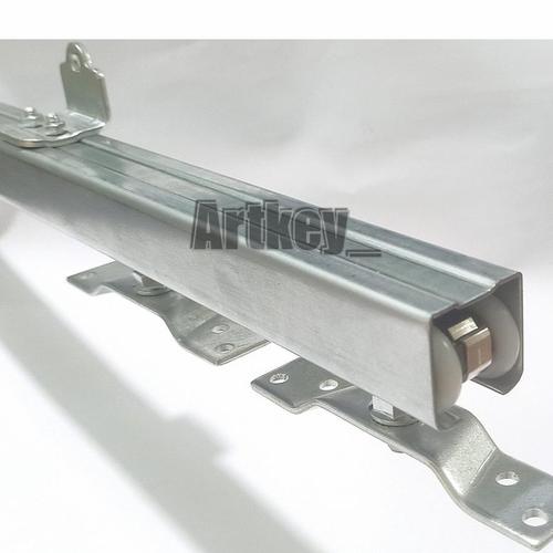 Jual rel pintu sliding/geser galvanis/besi tebal panjang 1.8 meter j3 ...