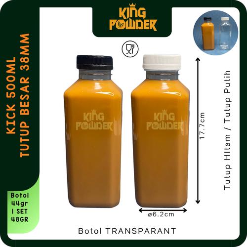 Jual Botol Kick Square 500 ml (Kotak) / Botol Plastik 500ml SUPER TEBAL ...