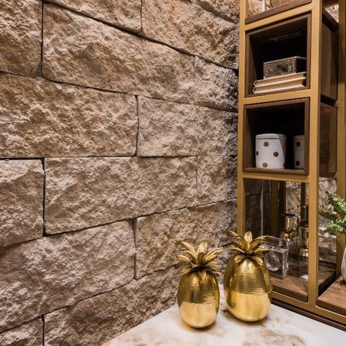 Jual Batu alam marmo putih / Dinding batu alam / Wallpaper dinding ...
