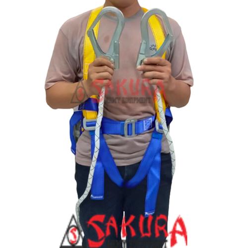 Jual Safety Belt Full Body Harness Double Big Hook Tali Pengaman ...